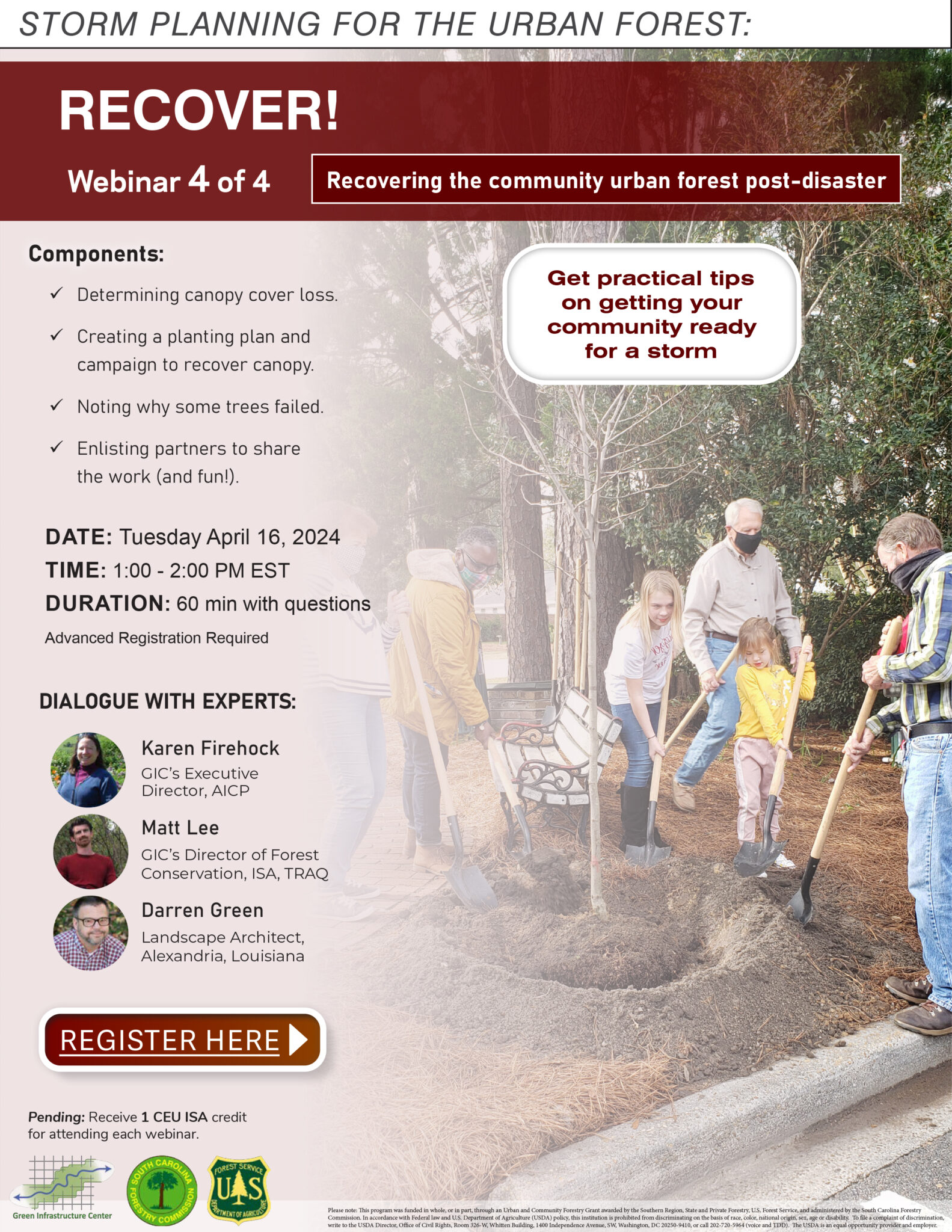 Storm Planning for the Urban Forest Webinar 4: Recovery | Green ...